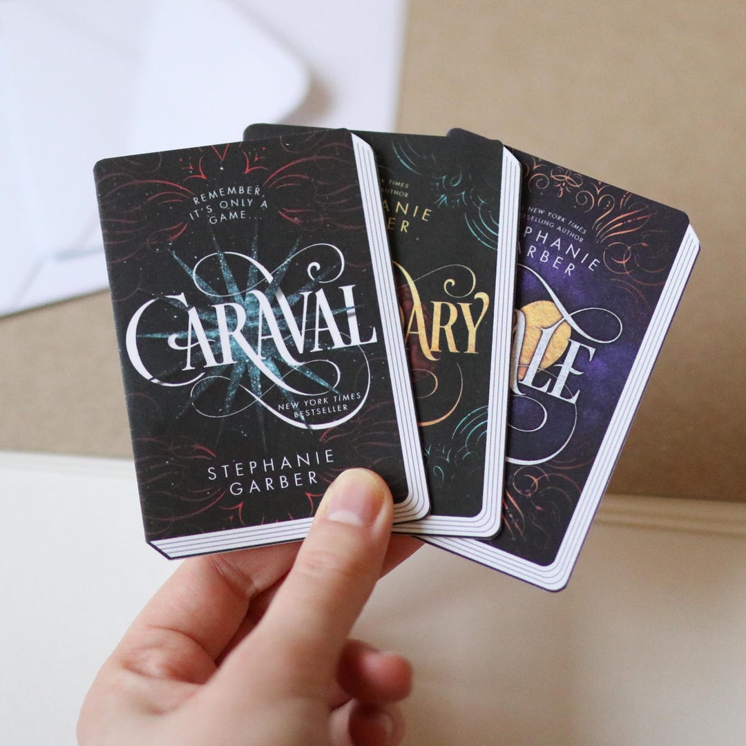 MINI Caraval Series Book Cover Cards (set of 3 Mini Cards)|birthday ...