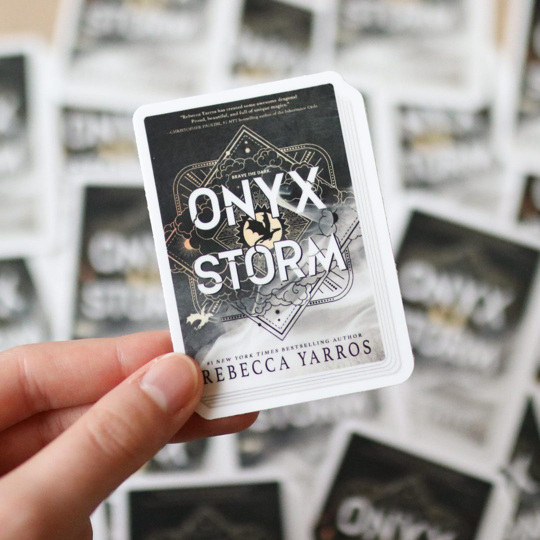 Onyx Storm Book Sticker | Gift Idea, Laptop Decal, Waterproof, Booktok ...