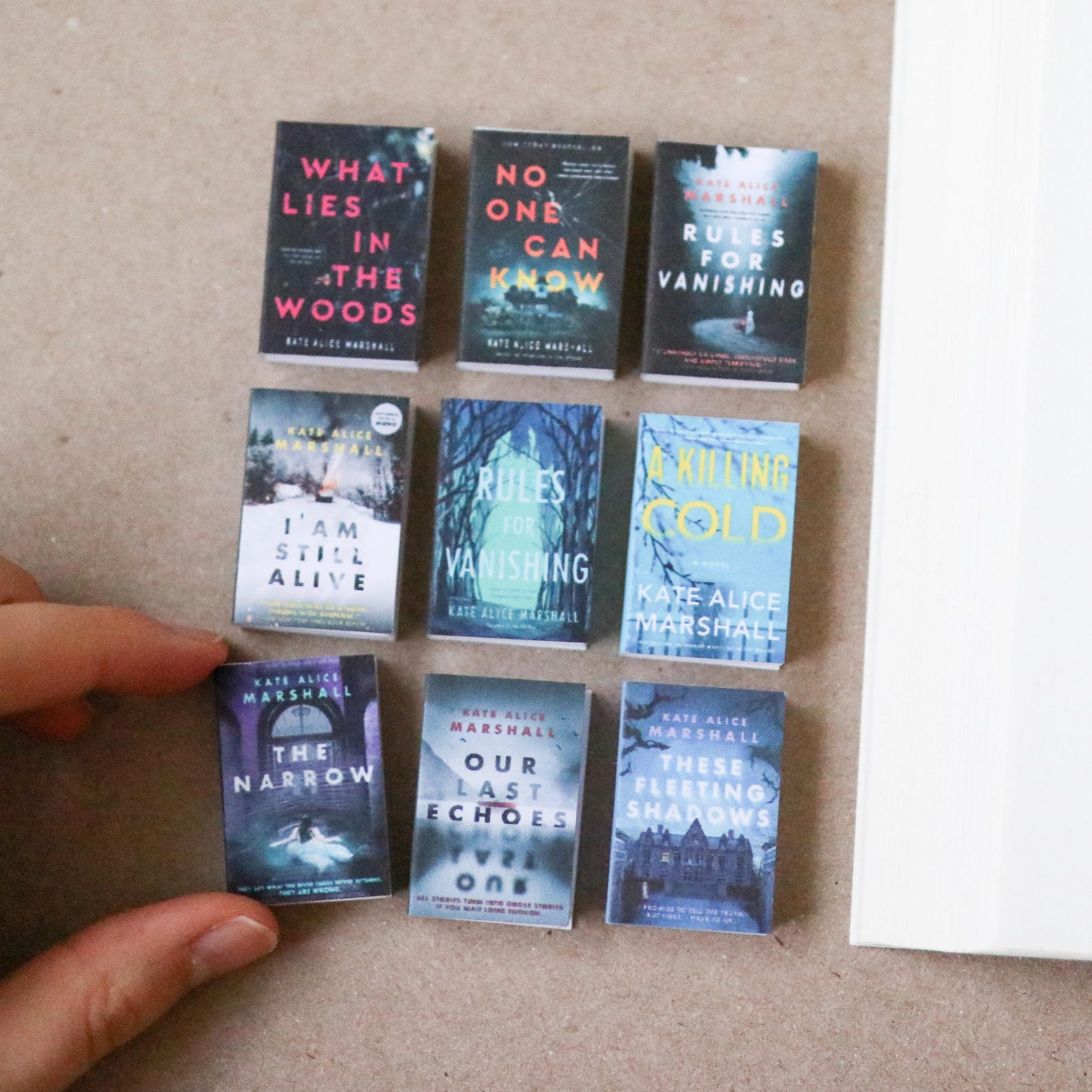 Handmade MINI Kate Alice Marshall Books (set of 9 Mini Books) Thriller ...