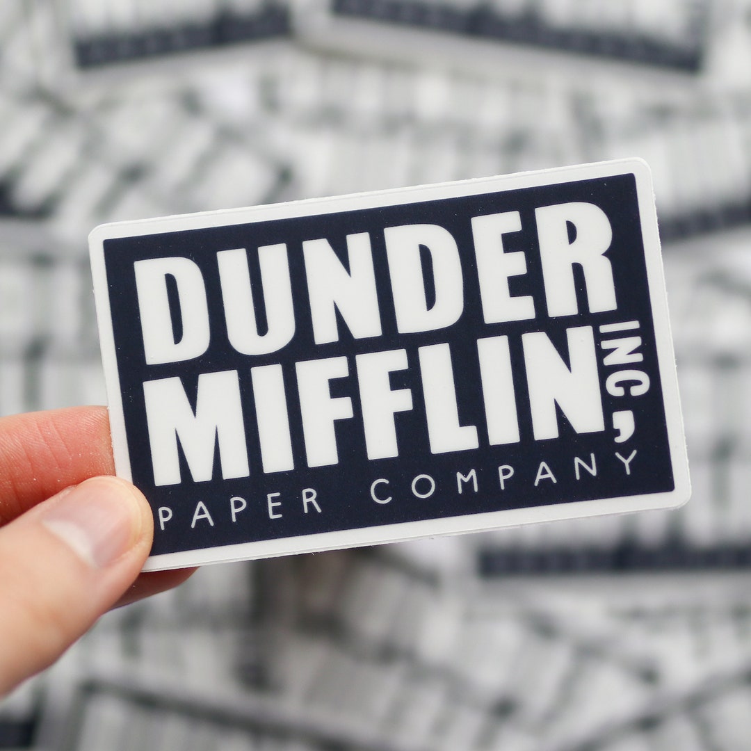 Dunder Mifflin Office Sticker Gift Idea Clear Laptop Decal - Etsy