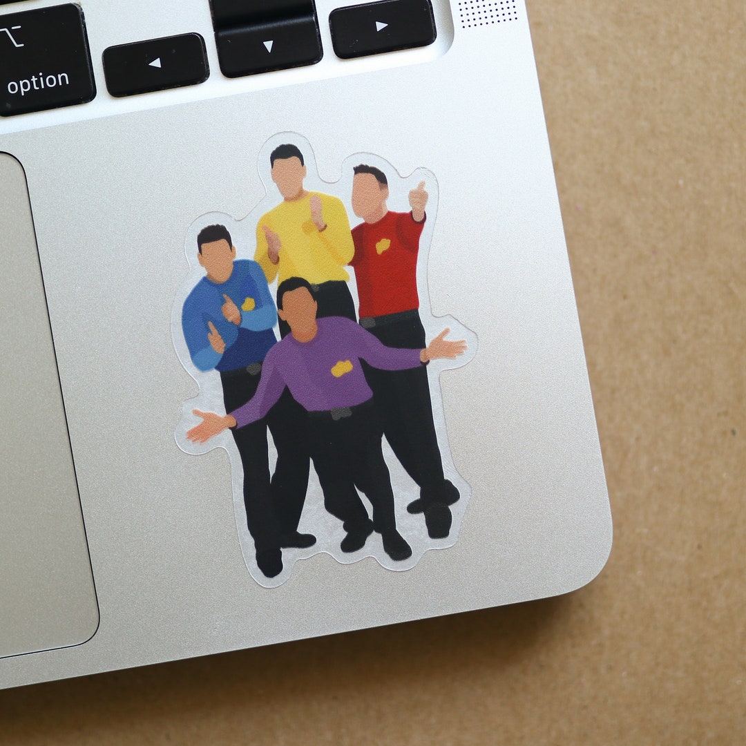 Wiggles Transparent Sticker gift Idea Clear Laptop Decal Planner Water ...