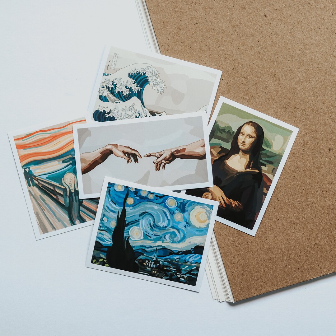 Famous Art Sticker Pack includes 5 Stickers Laptop Decal, Notebook ...