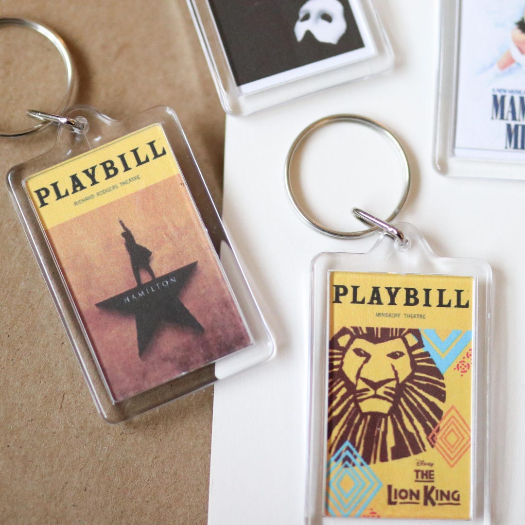 CUSTOM Playbill Keychain | Choose Your Own, Custom Gift Idea, Theatre ...