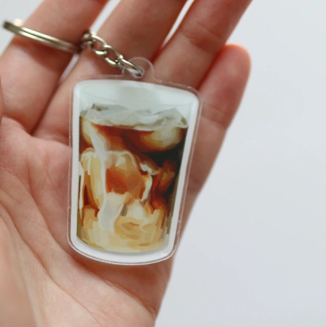 Iced Coffee Acrylic Keychain | Latte Keychain | Coffee | Accessories ...