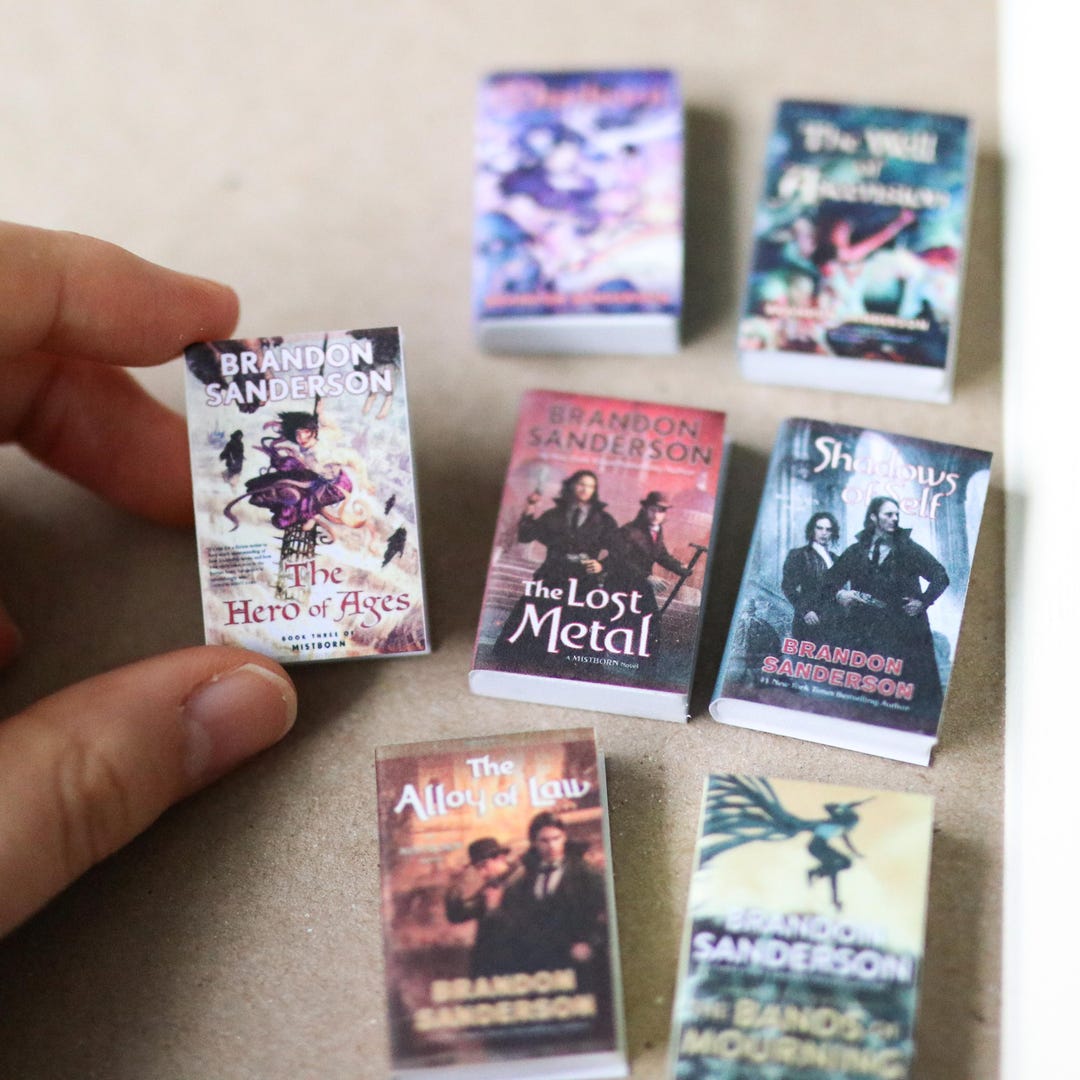 Handmade MINI the Mistborn Saga Books (set of 7 Mini Books) Miniature ...