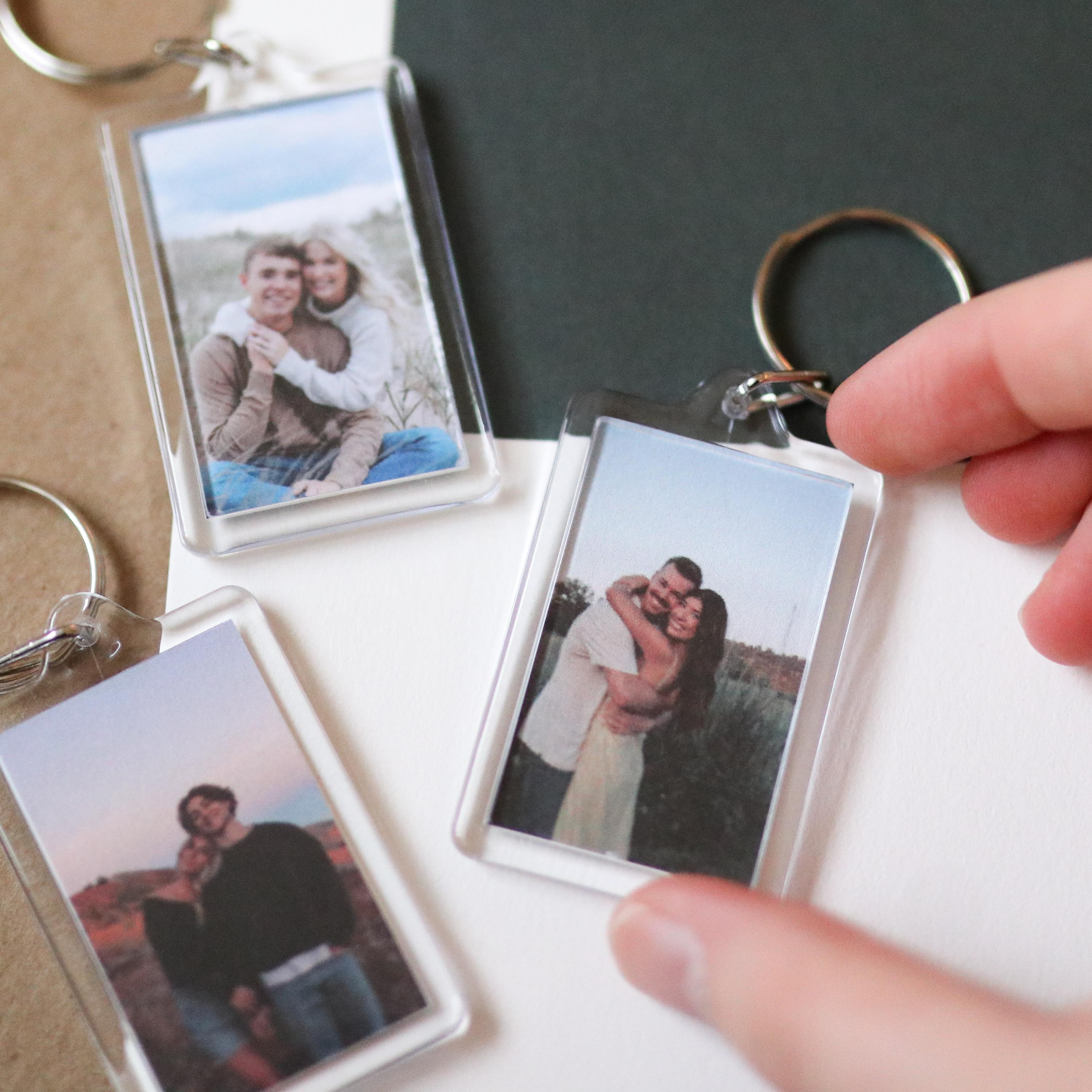 CUSTOM Couple Photo Keychains | Wedding, Anniversary Gift, Cute, Mrs Mr ...