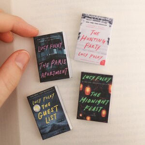 Handmade MINI Lucy Foley Books (set of 4 Mini Books) the Guest List ...