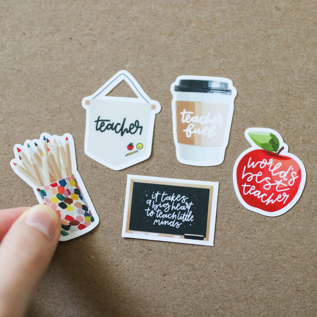Mini Teacher Stickers | Waterproof, Gift Idea, Sticker Sheet ...