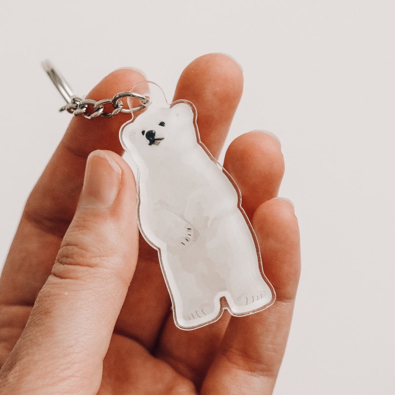 Bear Keychain - Etsy