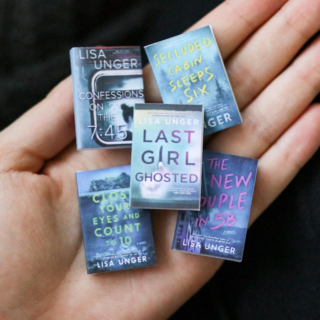Handmade MINI Lisa Unger Books (set of 5 Mini Books) Thriller Books ...