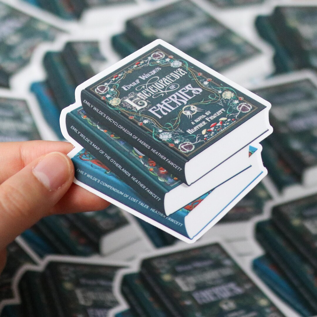 Emily Wilde Book Stack Sticker | Gift Laptop Decal Planner Water Bottle ...