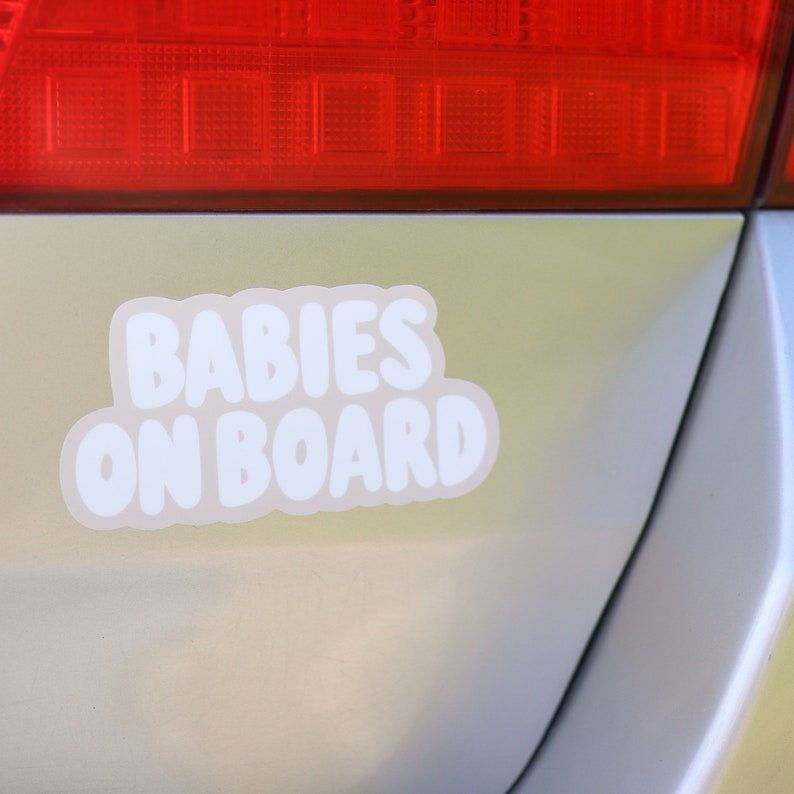 Babies on Board Bumper Sticker Car Decal Decorative Car - Etsy