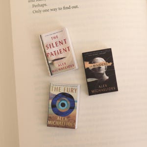 Handmade MINI Alex Michaelides Books (set of 3 Mini Books) Silent ...
