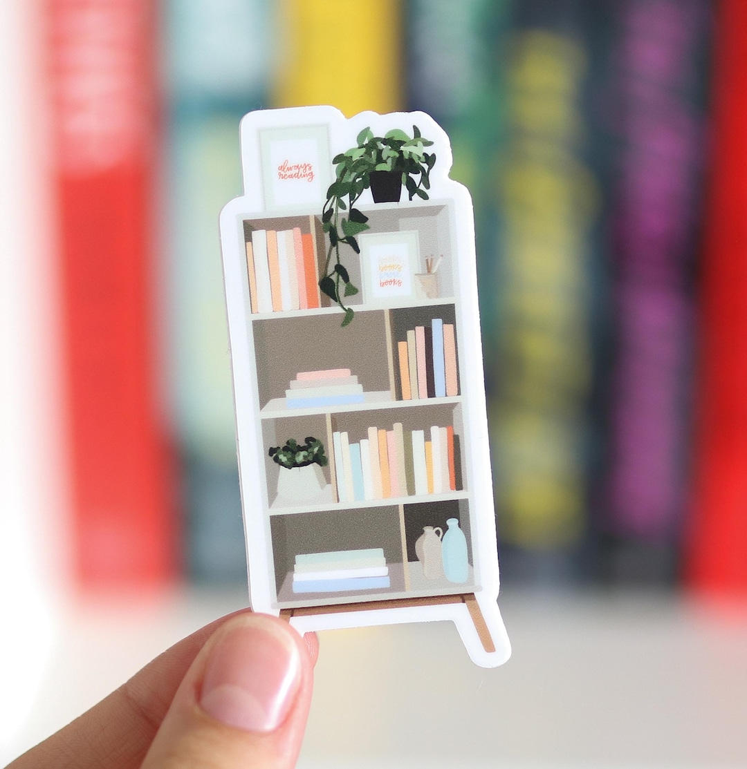 Bookshelf Waterproof Sticker | Gift Clear Laptop Decal Planner Water ...