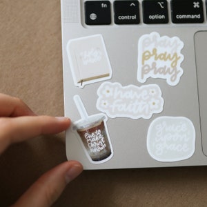 Mini Christian Stickers | Gift Idea Laptop Decal, Notebook, Trendy ...