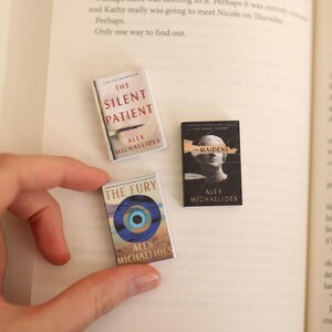 Handmade MINI Alex Michaelides Books (set of 3 Mini Books) Silent ...