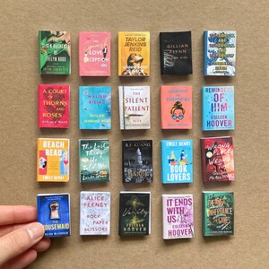 Handmade CUSTOM Mini Books | TBR Jar Books | Miniature Books, Tiny ...