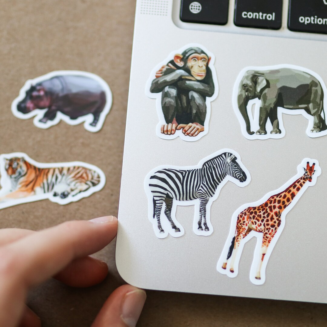 Mini Wild Animal Stickers | Waterproof, Gift Idea, Sticker Sheet ...