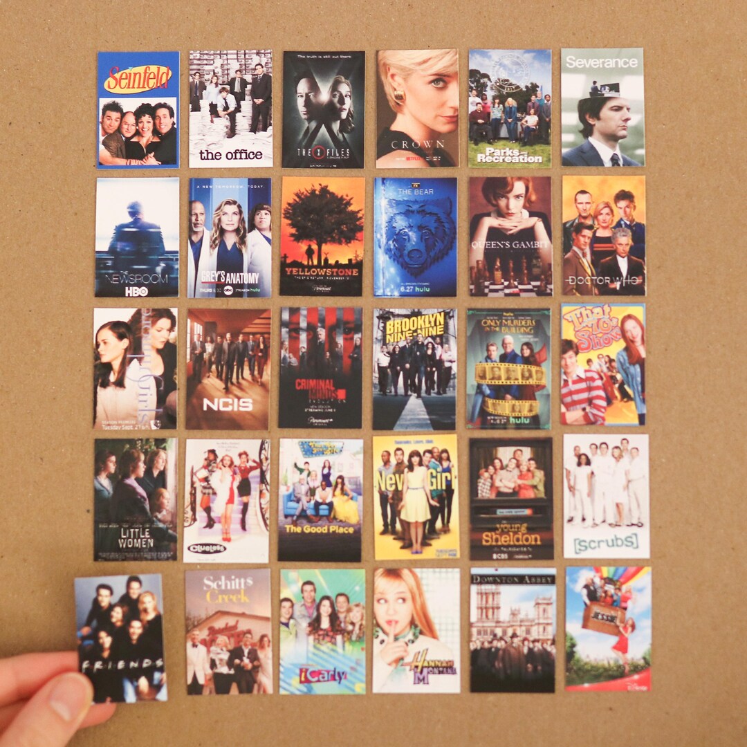 CUSTOM Mini TV Show / Movie Show Poster STICKERS | Movie Tracker, Tiny ...