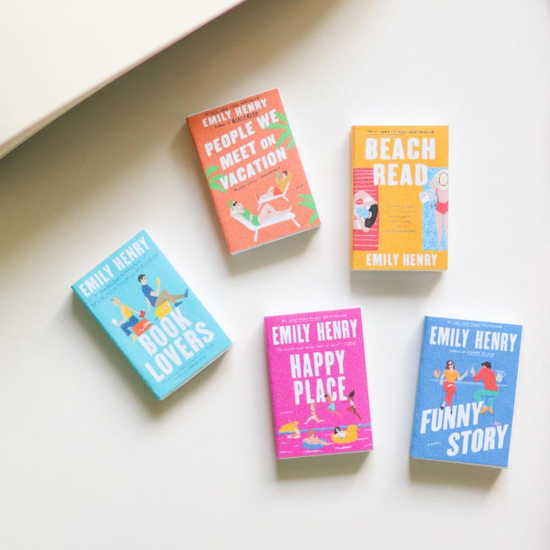Handmade MINI Emily Henry Books (set of 5 Mini Books) Book Lover, Happy ...