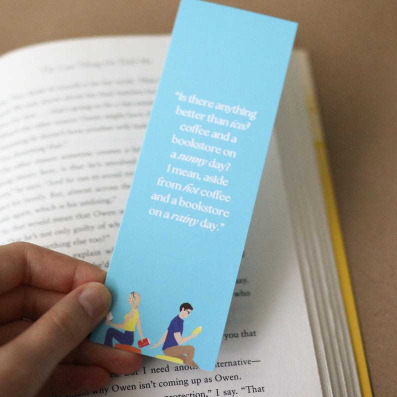 Emily Henry Inspired Bookmarks | Reading Tracker Tiny Book Journal ...