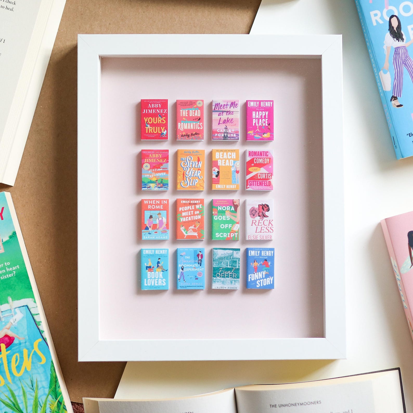 Romance Handmade Mini Book Framed 3D Art Piece | TBR Jar Books ...