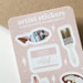 Mini Artist Stickers | Waterproof, Gift Idea, Sticker Sheet ...