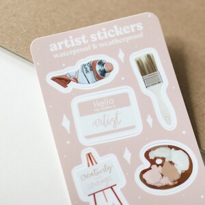 Mini Artist Stickers | Waterproof, Gift Idea, Sticker Sheet ...
