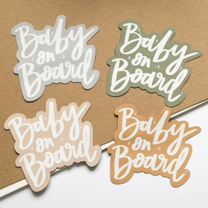 Baby on Board Car Bumper Magnet | Gift Idea Car Magnet Decal ...