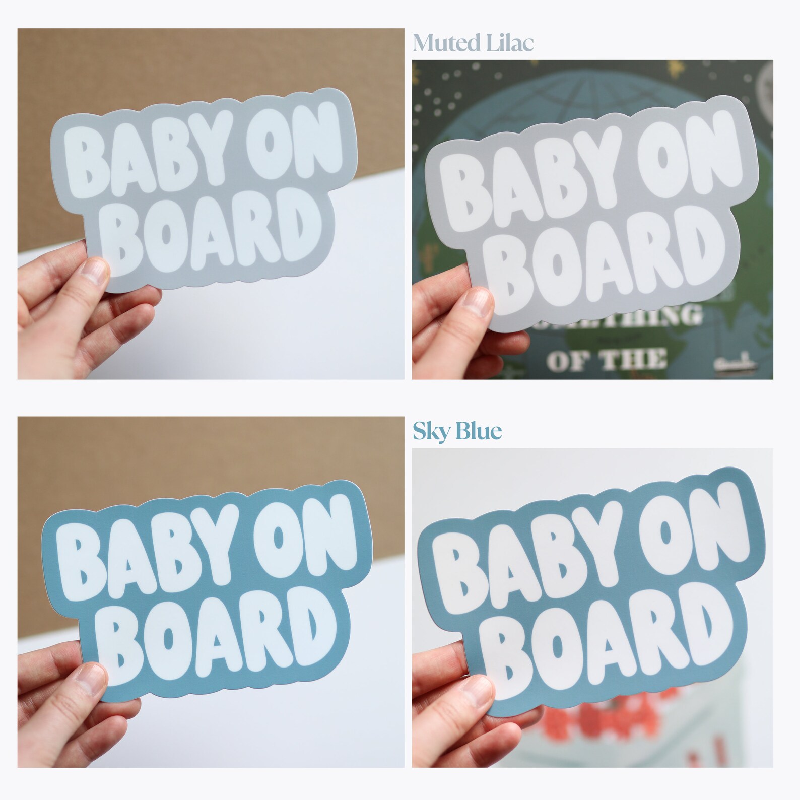 Aesthetic Baby on Board Bumper Sticker Gift Idea Car Decal Decorative ...