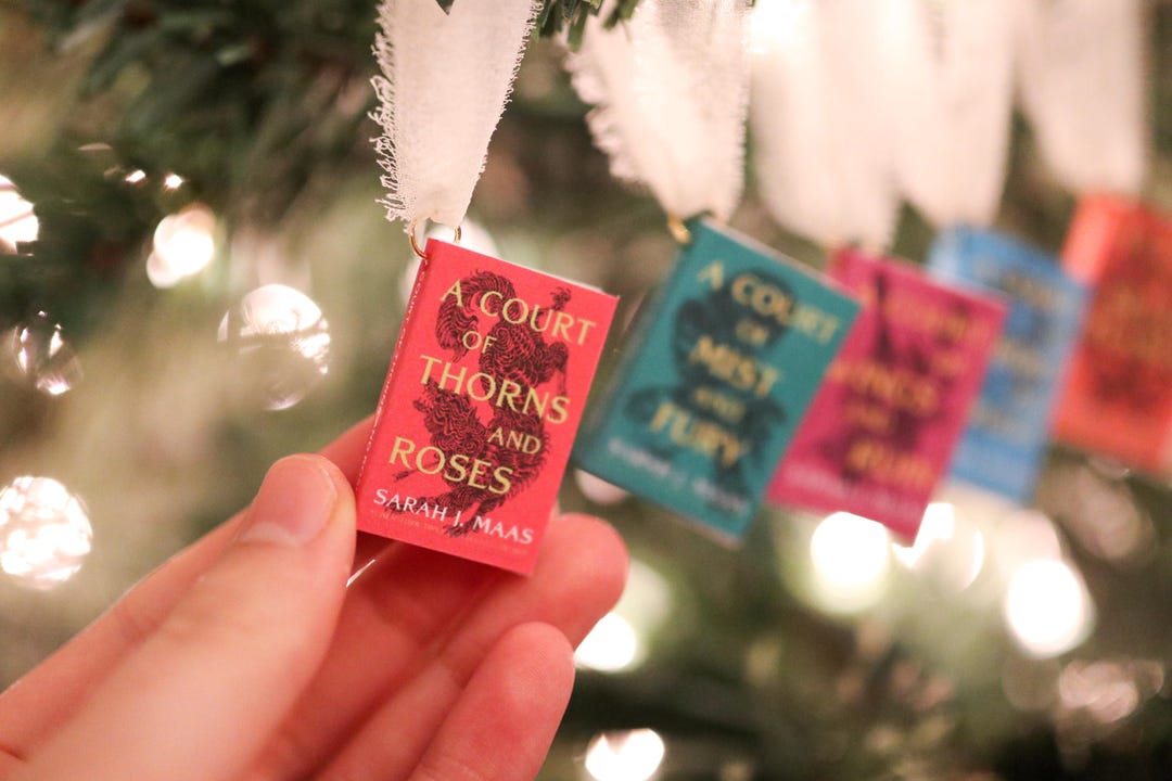 ACOTAR Mini Book Ornaments | Handmade Christmas (set of 5) Sarah J Maas ...