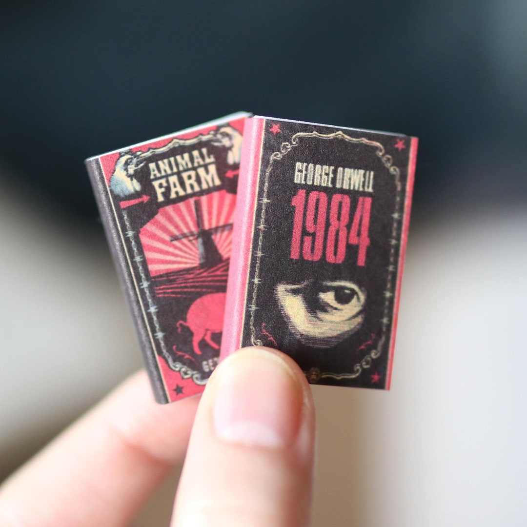 Handmade MINI George Orwell Books (set of 2 Mini Books) History ...