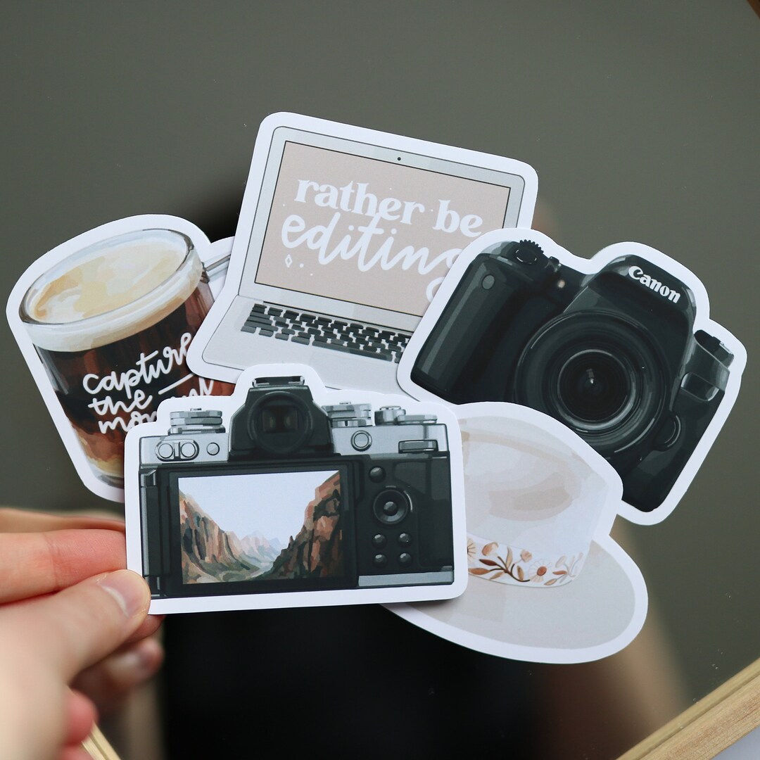 Photographer Sticker Pack (includes 5 Stickers) | Laptop Decal ...