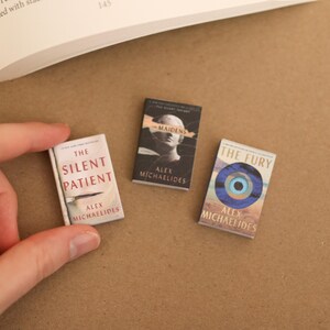 Handmade MINI Alex Michaelides Books (set of 3 Mini Books) Silent ...