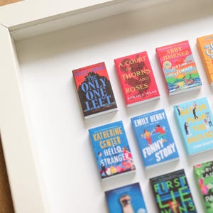 CUSTOM Handmade Mini Book Framed 3D Art Piece | TBR Jar Books ...