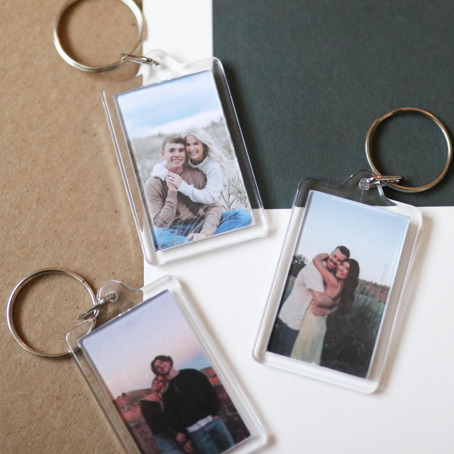 CUSTOM Couple Photo Keychains | Wedding, Anniversary Gift, Cute, Mrs Mr ...