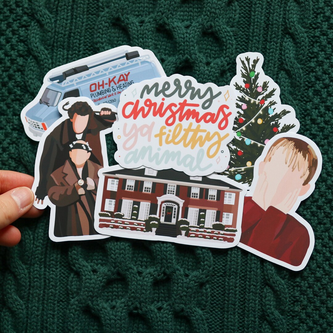 Christmas Movie Sticker Pack (includes 6 Stickers) | Alone, Gift Idea ...
