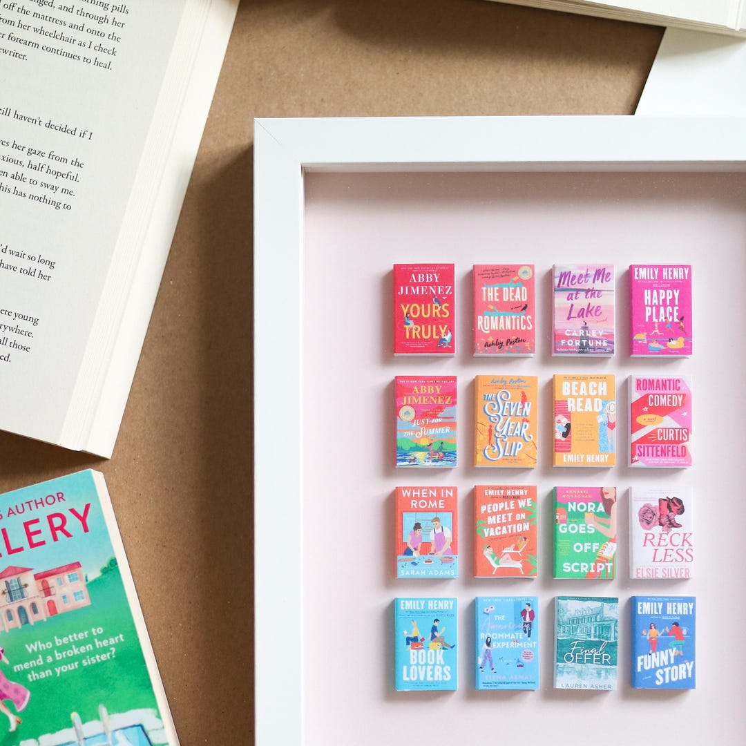 Romance Handmade Mini Book Framed 3D Art Piece | TBR Jar Books ...