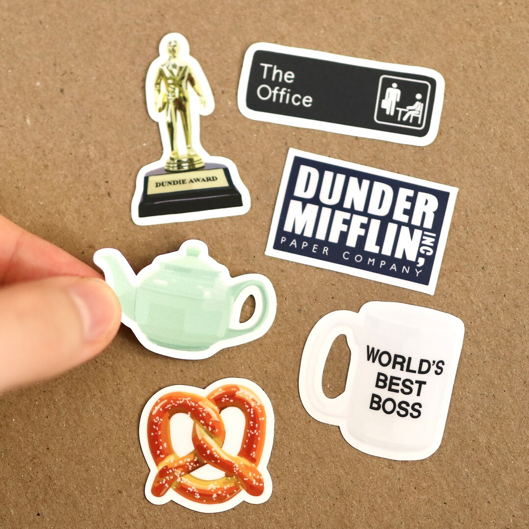 Mini Office Stickers | Waterproof, Aesthetic Small Stickers Dwight, Pam ...