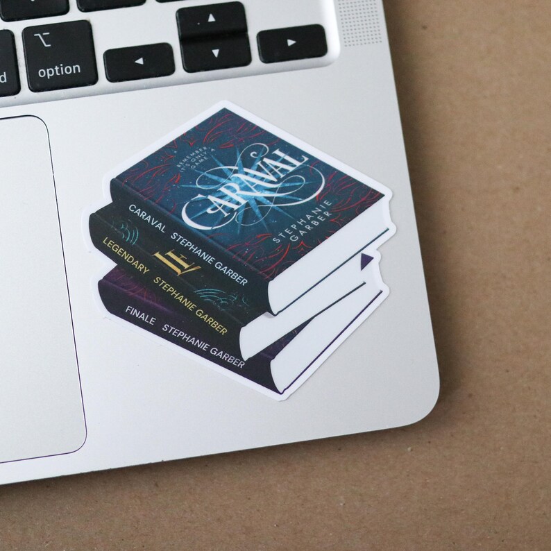 Caraval Book Stack Sticker | Gift Laptop Decal Planner Water Bottle ...