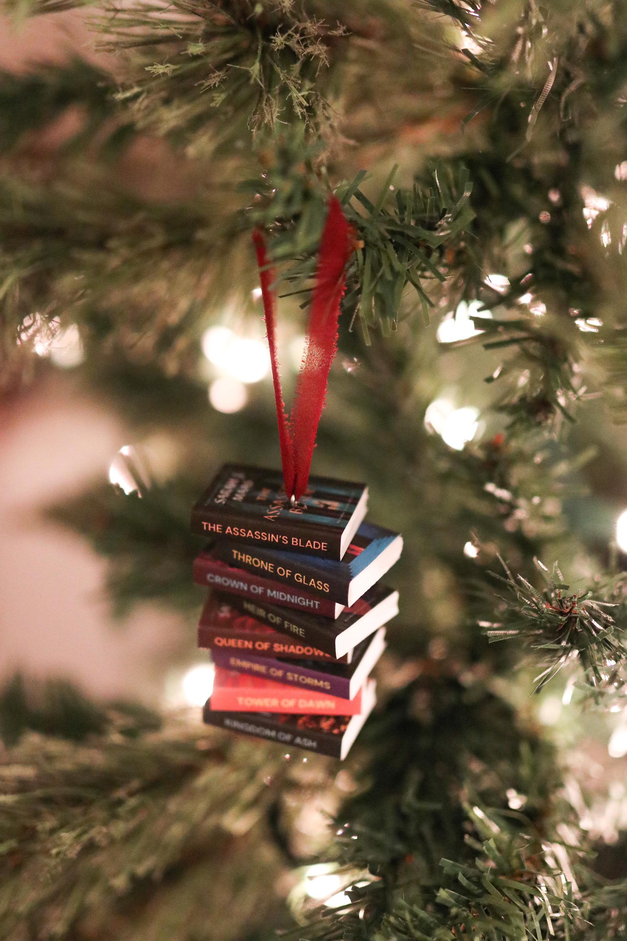 TOG Mini Book Stack Ornament | Handmade Christmas Fantasy a Throne of ...