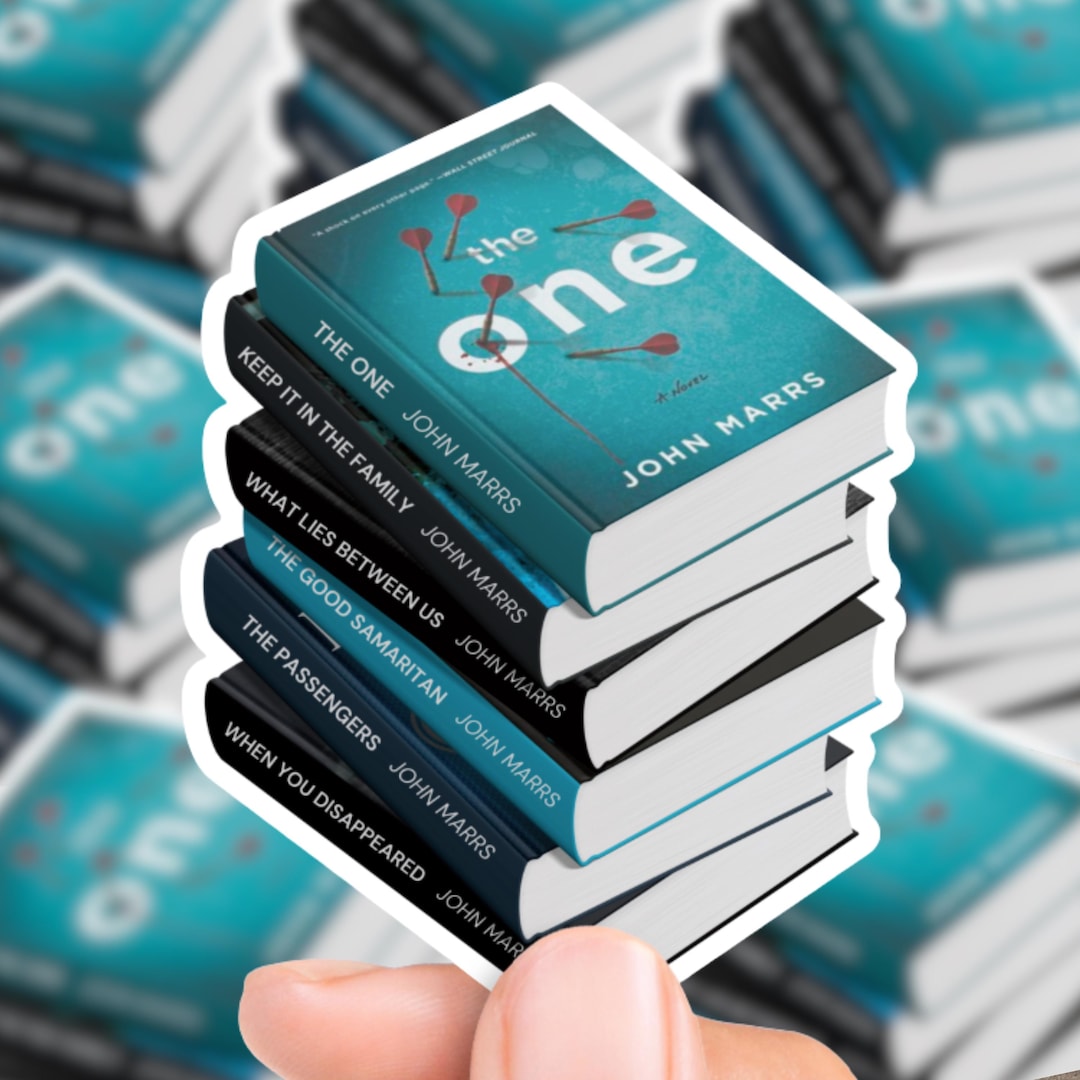 John Marrs Book Stack Sticker | Gift Laptop Decal Planner Waterproof ...
