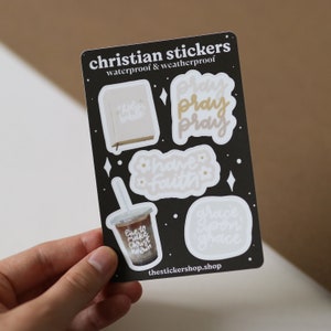 Mini Christian Stickers | Gift Idea Laptop Decal, Notebook, Trendy ...