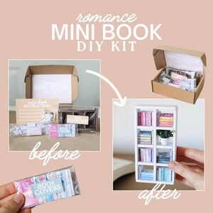 ROMANCE Mini Book KIT | Reader Reading Books Do It Yourself Book Lover ...