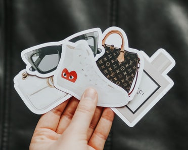 Louis vuitton stickers for shoes store