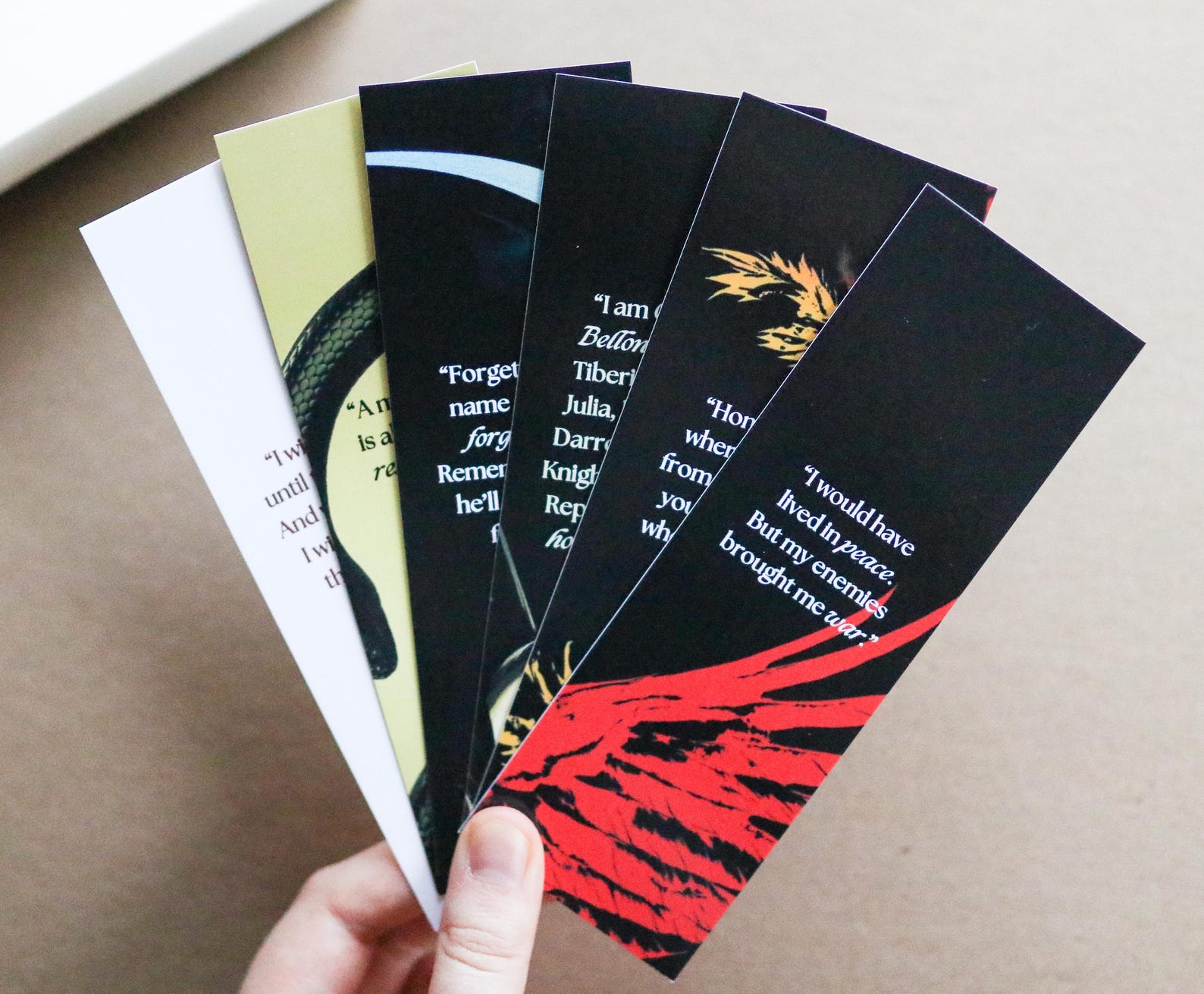 Red Rising Saga Inspired Bookmarks | (set of 6) Reading Tracker Tiny ...