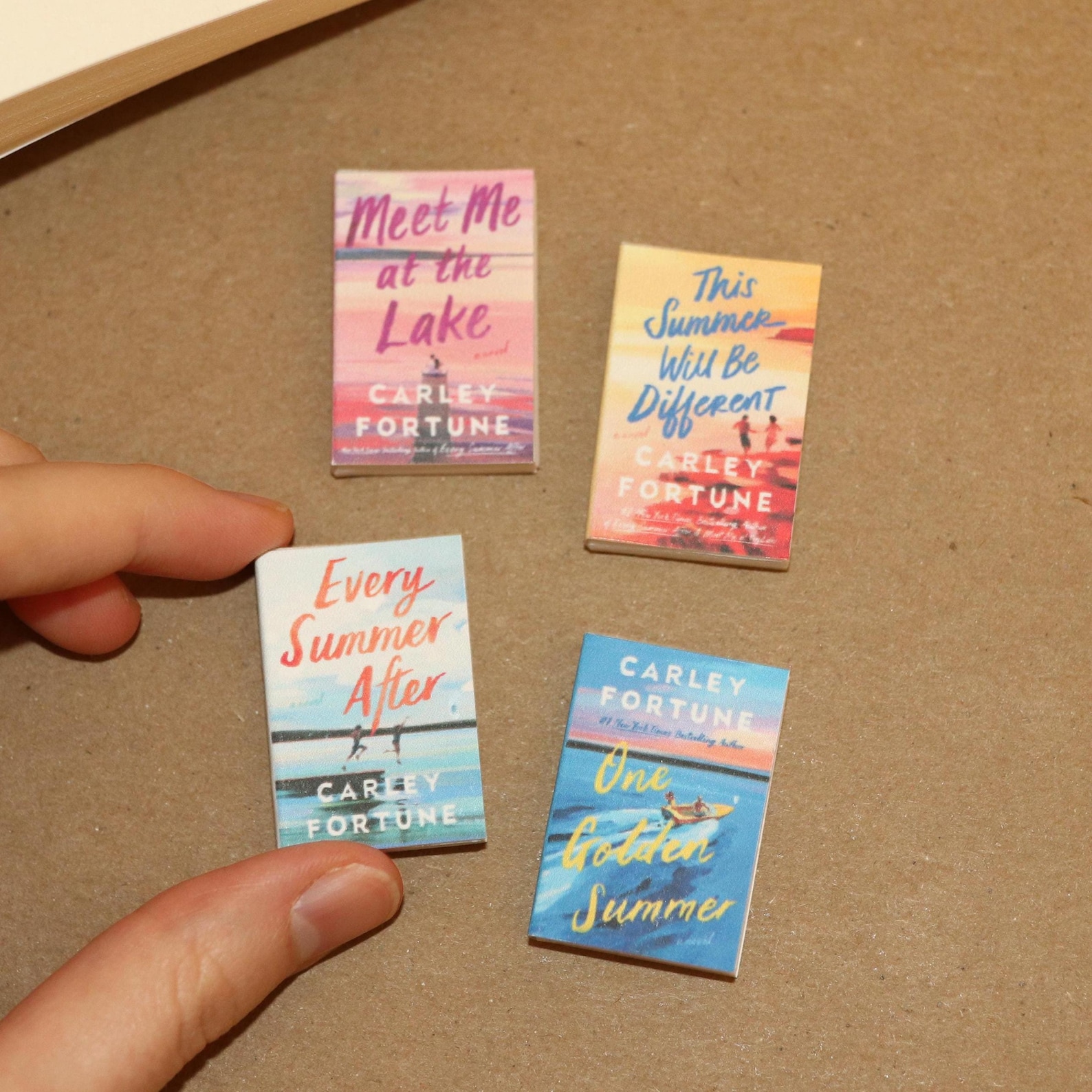 Handmade MINI Carley Fortune Books (set of 4 Mini Books) Meet Me at the ...