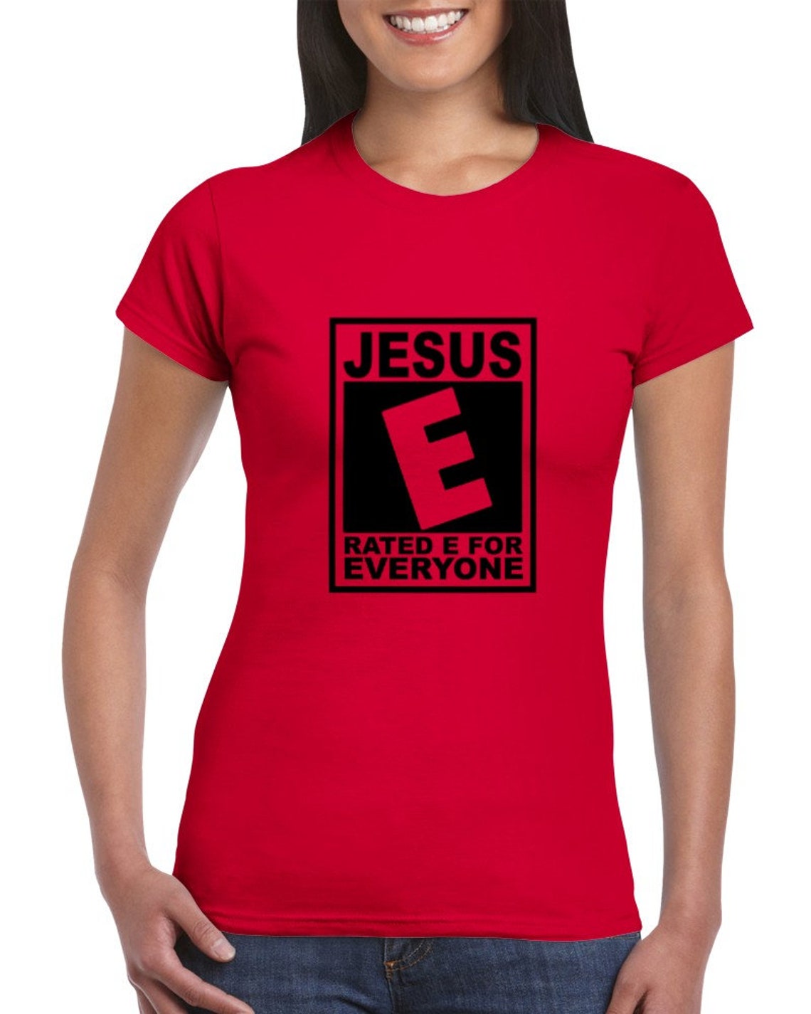 Jesus Rated E for Everyone Women's T-shirt - Etsy