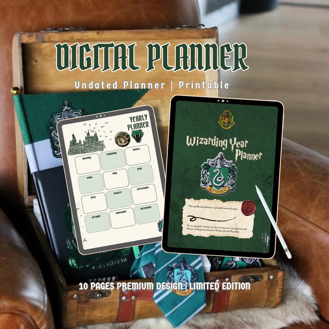 Wizarding Year Planner (digital & Printable) Halloween Magic Wizard ...
