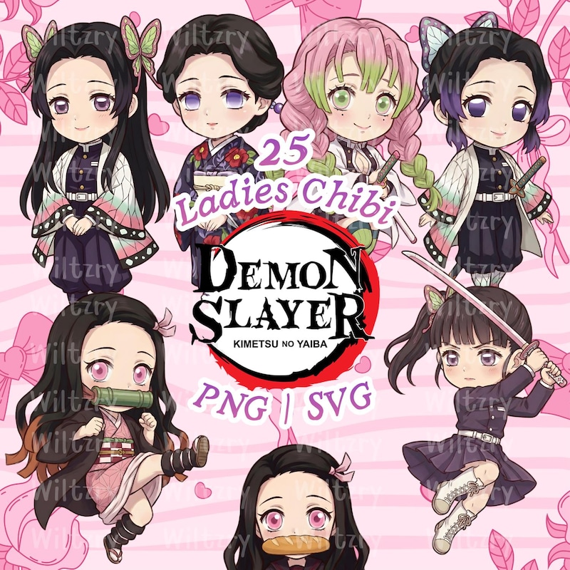 Demon Slayer Chibi Characters - Etsy
